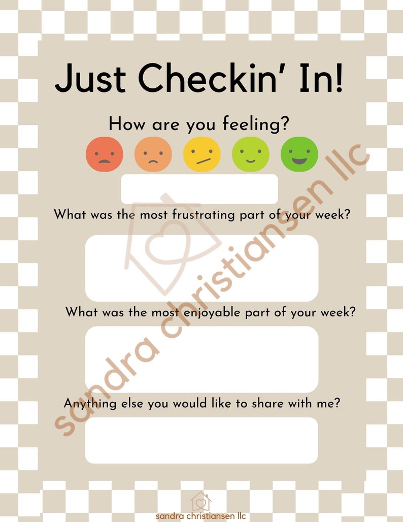 Therapy Check in Digital Download - Etsy