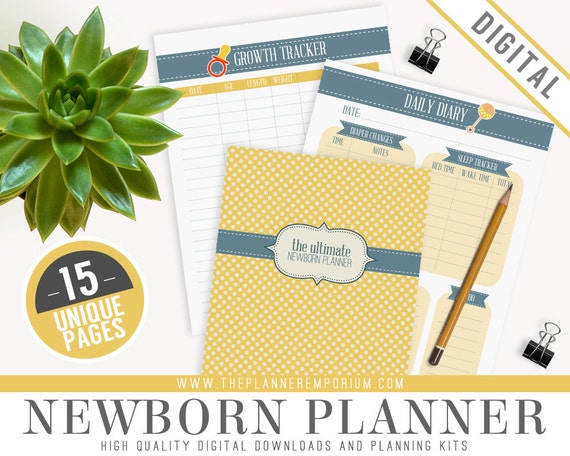 Ultimate Newborn Baby Planner Diary Organizer Kit - Instant Download ...