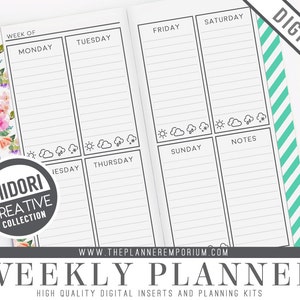 Midori Weekly Planner Inserts CREATIVE Collection Midori - Etsy