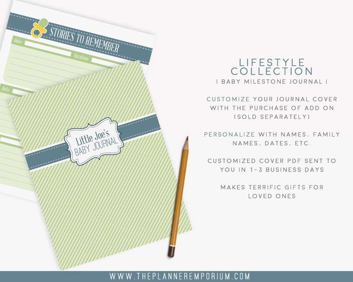 Ultimate Baby Milestones Keepsake Journal Instant Download - Etsy