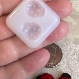 Ladybug Translucent Silicone Mold, Uv Resin, Insects, Bugs, Garden ...