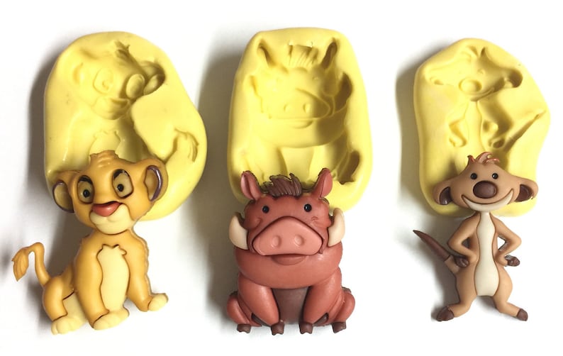 Moldes de EL REY LEÓN, Simba, Timón, Pumba, miniatura, El Rey León ...