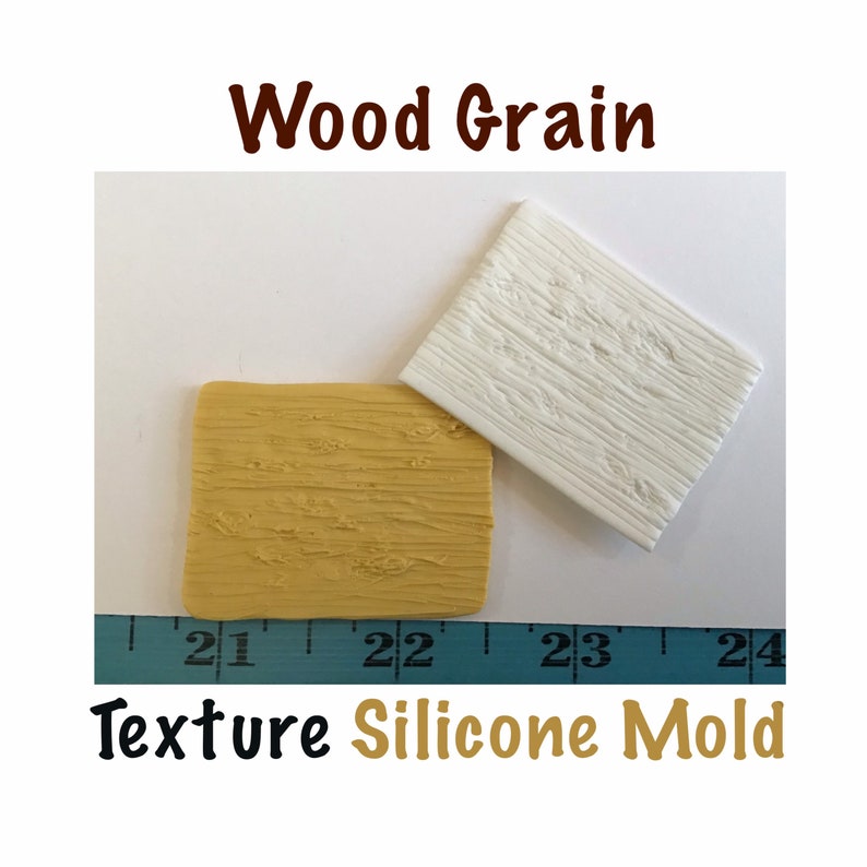 Miniature Wood Grain Mold, Faux Woody Textured, 32 Scale Texture Mold ...