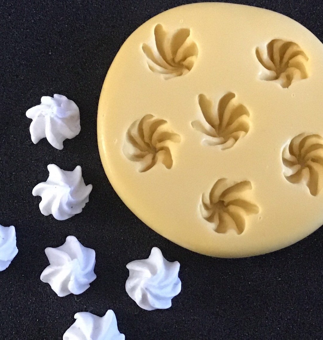 WHIPPED CREAM MOLD, Tiny Silicone Mold, 6 Cavity Cream Mold, Ice Cream ...