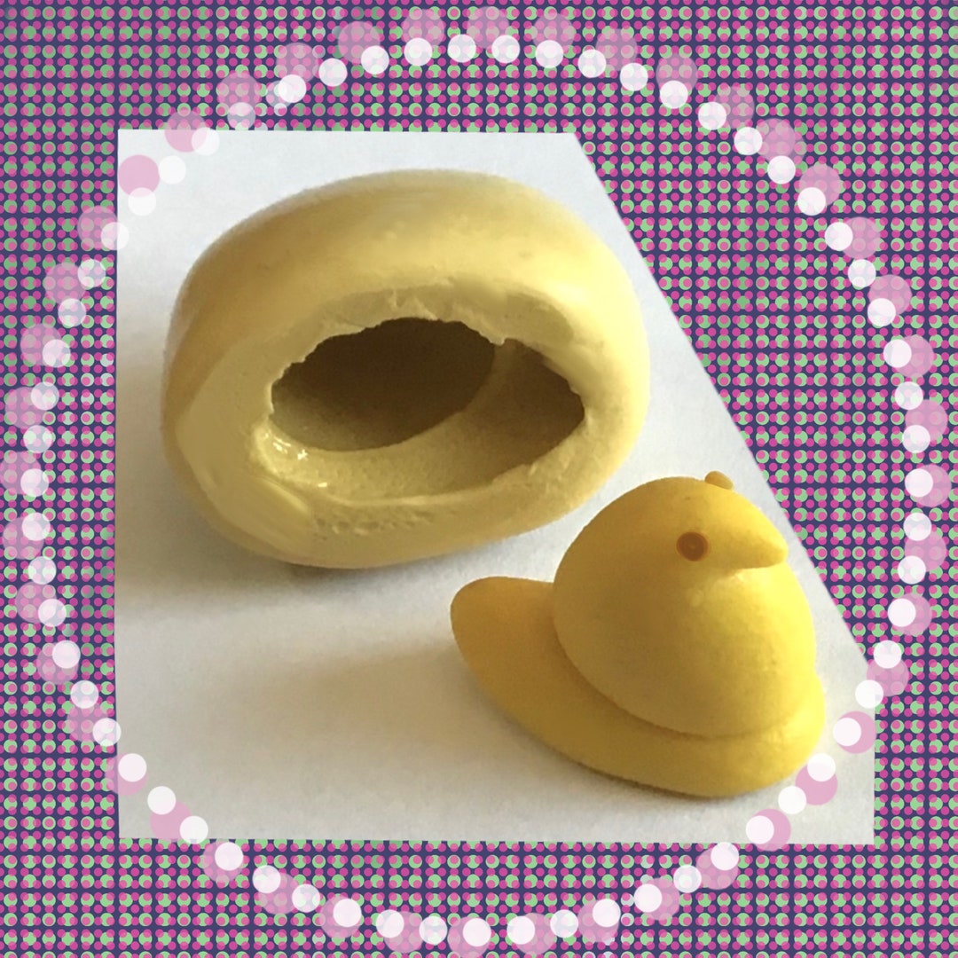 Easter Chick Silicone Mold: Miniature Peep Candy Mold - Etsy