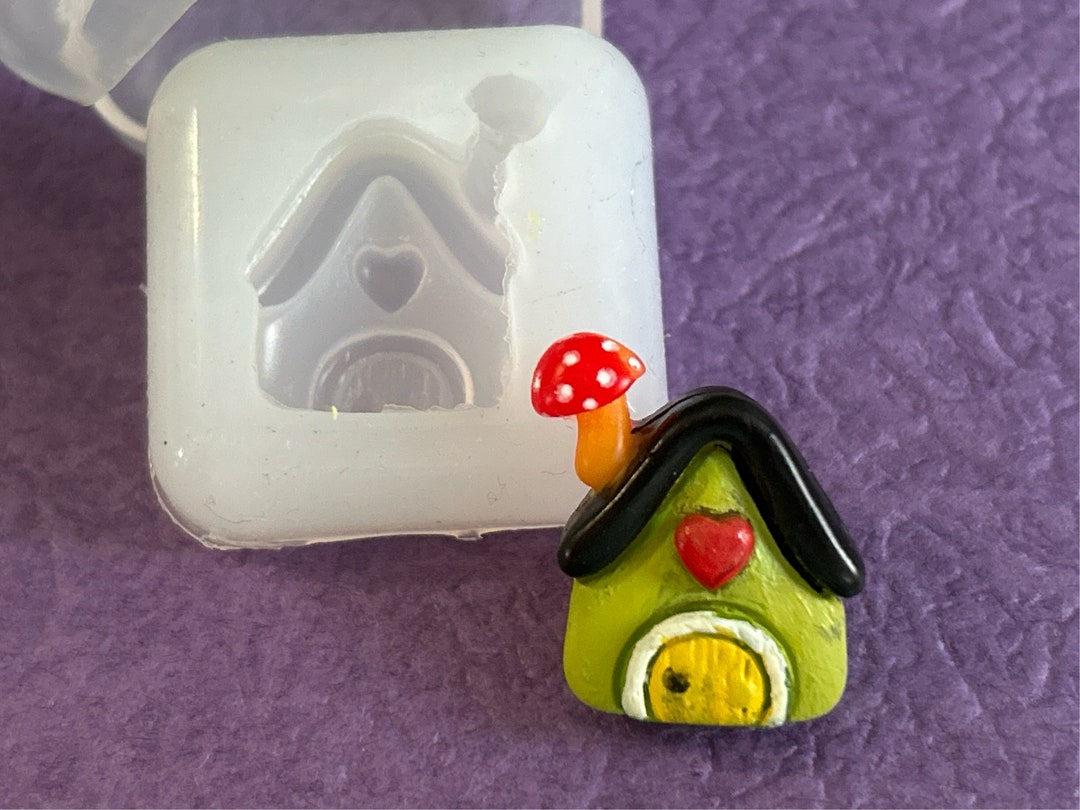 Tiny House Mold, Miniature, Translucent Silicone Mold, Uv Resin ...