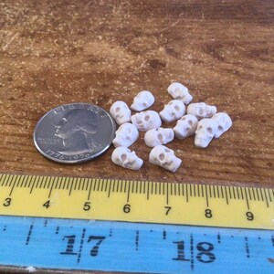 Miniature Clay Skulls 12 Polymer Clay Ready Made Micro Dnd Diorama ...