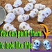 Miniature Clay Skulls 12 Polymer Clay Ready Made Micro Dnd Diorama ...