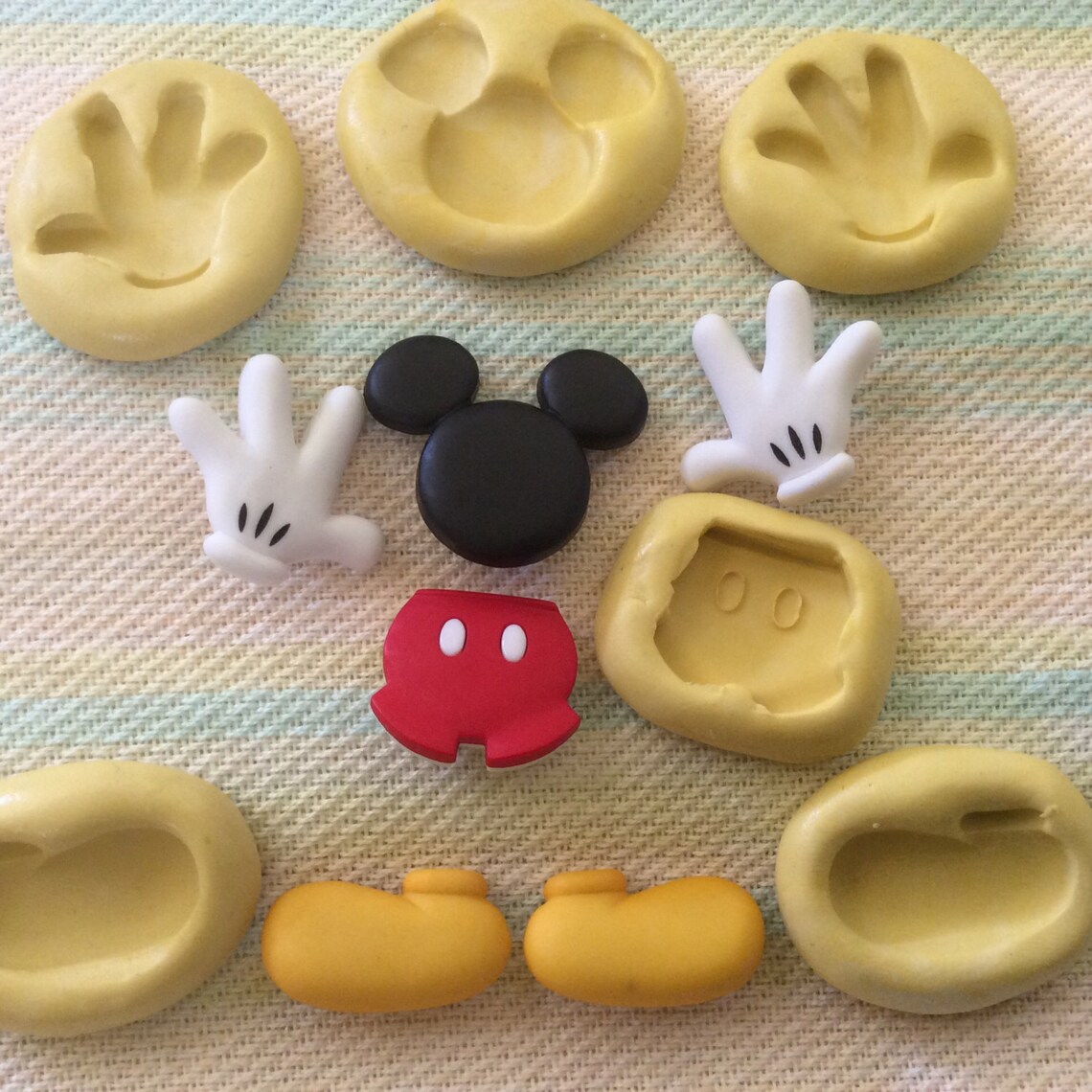 MICKEY MOUSE Mold Set Purchase Individual Silicone Push | Etsy