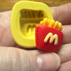 Fries Soda Miniature Food Art Mold, Mcdonalds Mockup Style, Potato ...