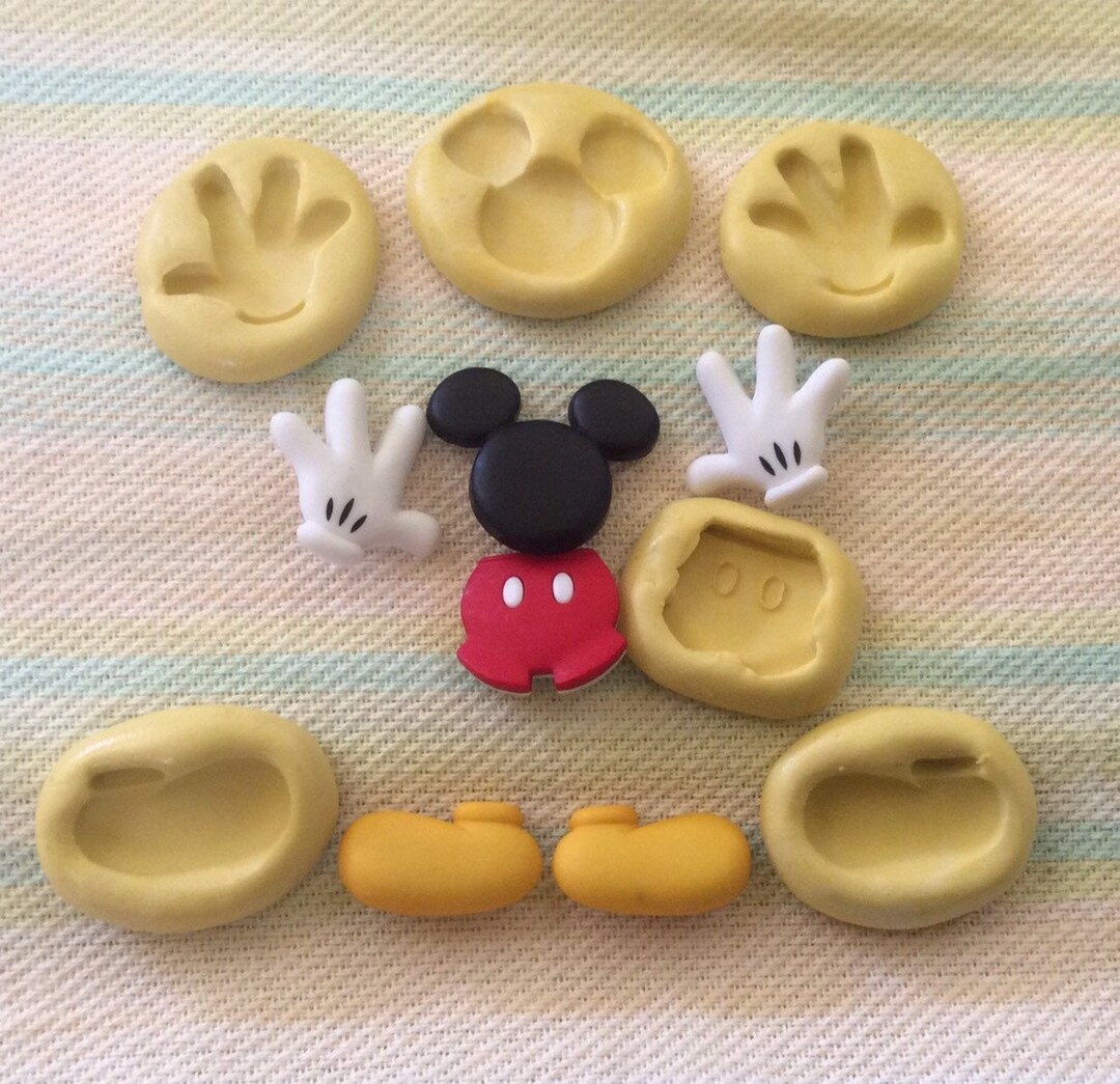 MICKEY MOUSE Mold Set, Purchase Individual, Silicone Push Mold, Mickey ...