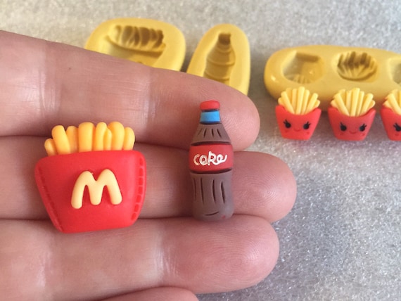 Candle Making McDonalds fries mold silicone push molds French fries ...