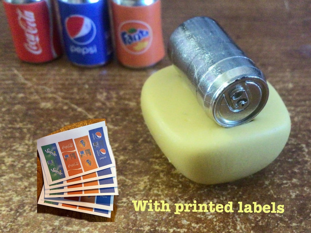 Soda Food Cans SILICONE MOLD Miniature Grocery Doll 1:6 Scale Diorama ...