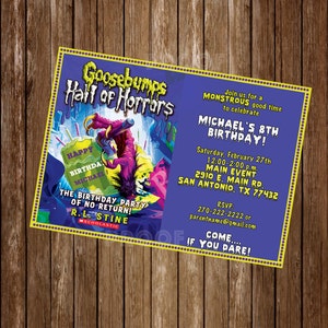 Goosebumps Birthday Banner - Digital Download - Etsy Canada