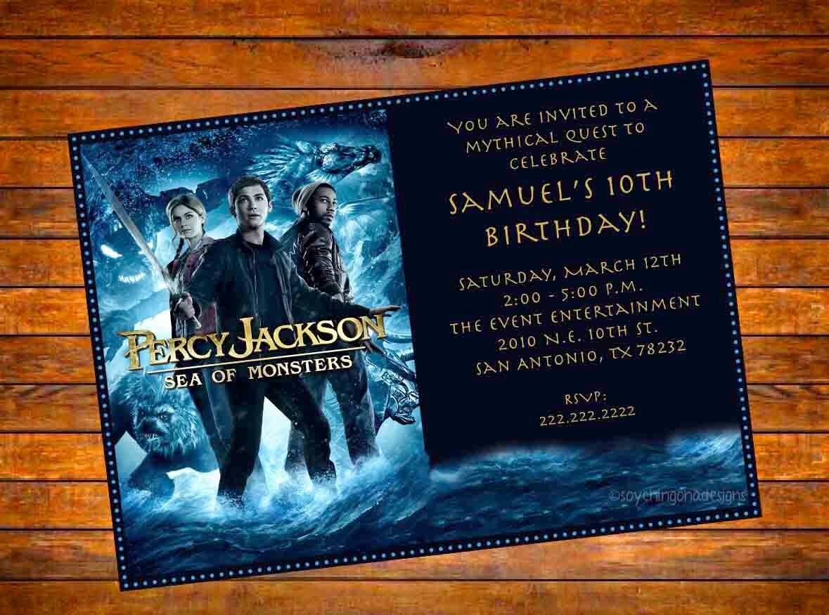 Percy Jackson Birthday Banner - Digital Download - Etsy
