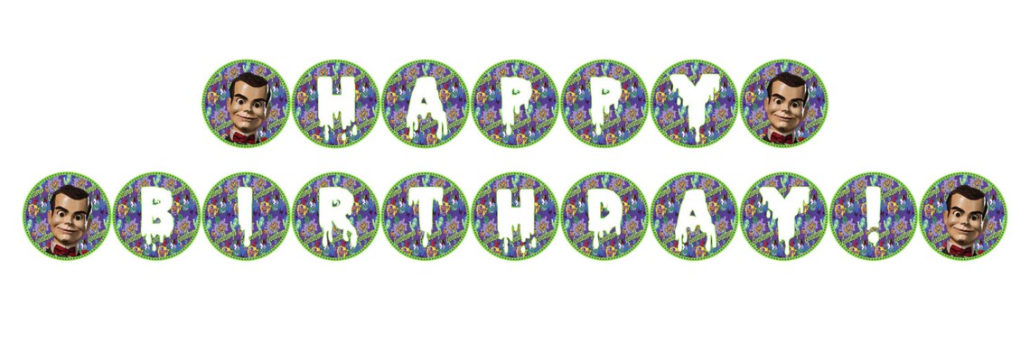 Goosebumps Birthday Banner - Digital Download - Etsy