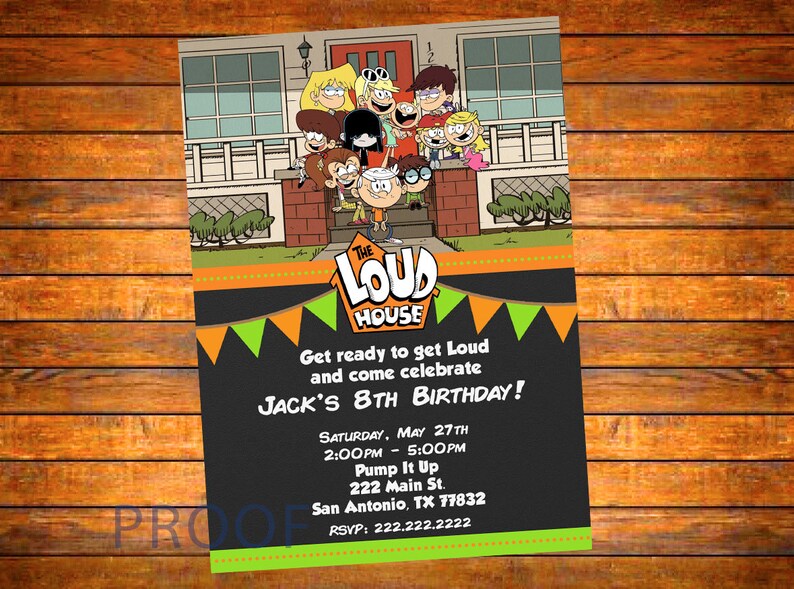 The Loud House Birthday Banner Digital Download - Etsy