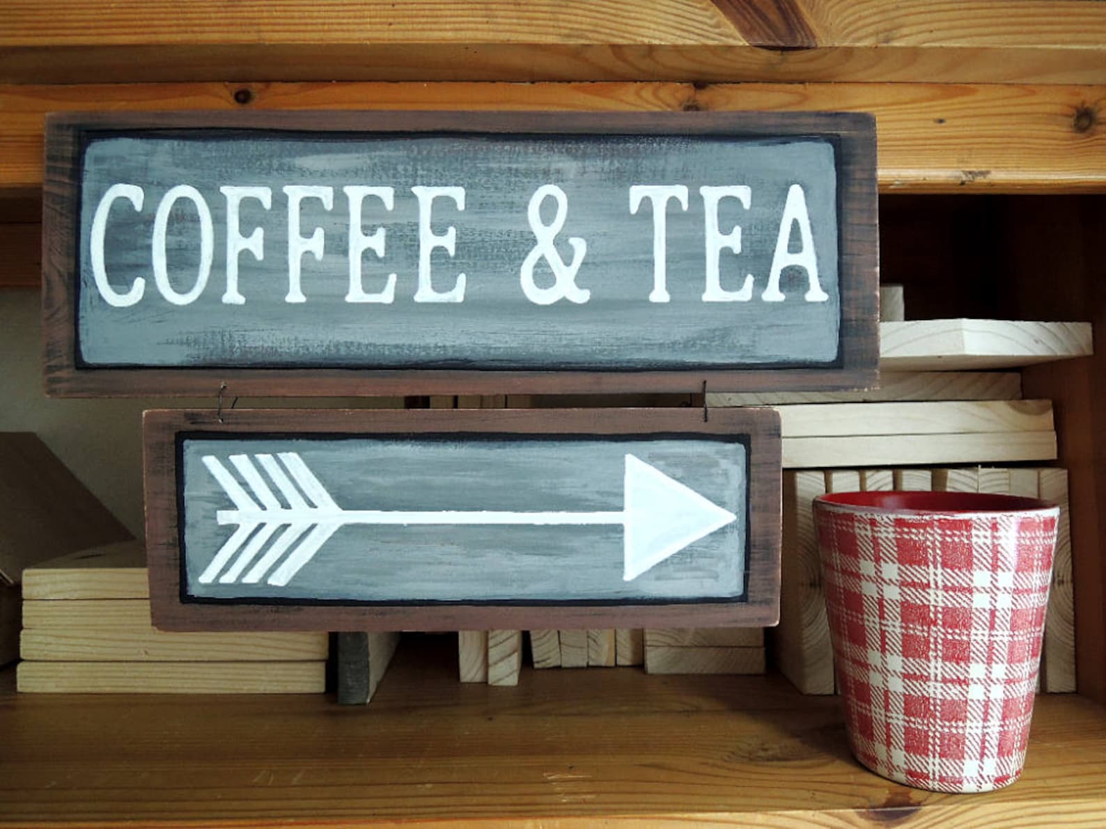 Coffee and Tea Sign, Coffee Signs, Tea Signs, Kitchen Decor, Coffee ...