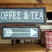 Coffee and Tea Sign, Coffee Signs, Tea Signs, Kitchen Decor, Coffee ...
