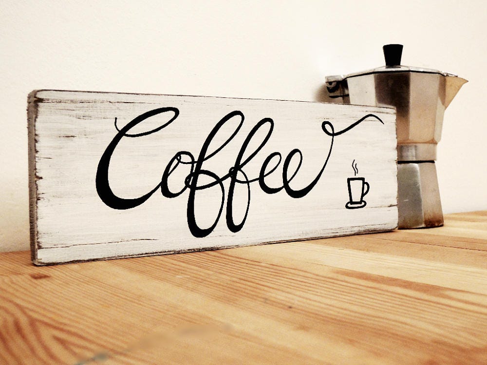 Pallet Wood Coffee Sign, Coffee Sign on Wood, Wooden Coffee Sign ...