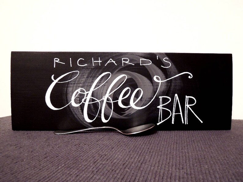 Cartel de coffee bar letrero de café personalizado regalo de - Etsy México