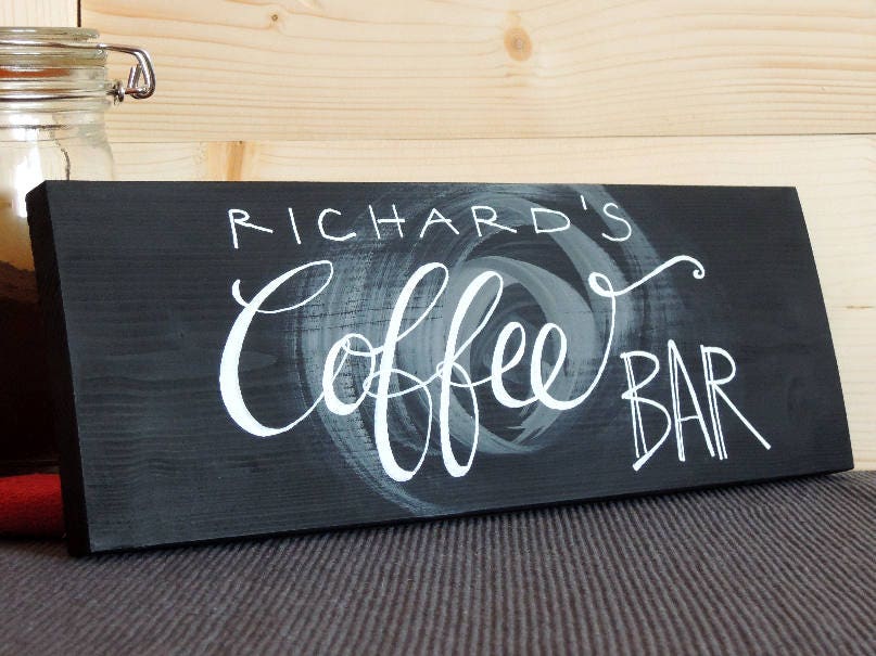 Letrero de café, letrero de barra de café, letrero de cocina ...