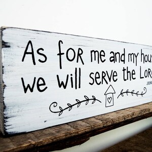 Christian Gifts, Christian Wall Art, Scripture Art, as for Me and My ...