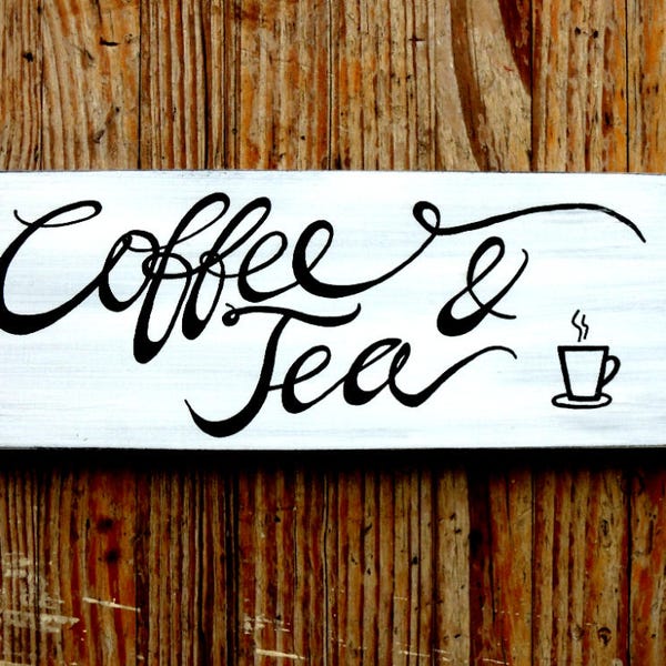 Coffee and Tea Sign - Etsy
