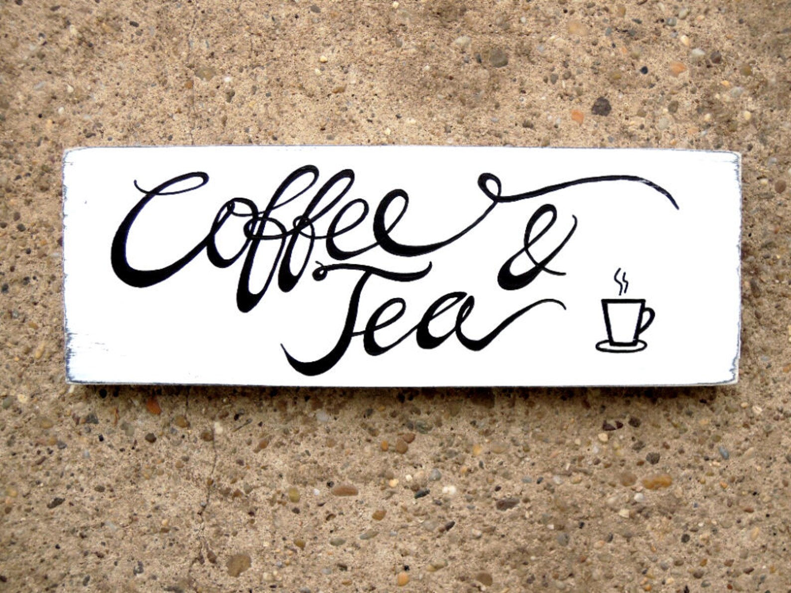 Letrero de café y té, Letreros de café, Letreros de té, Arte de pared ...
