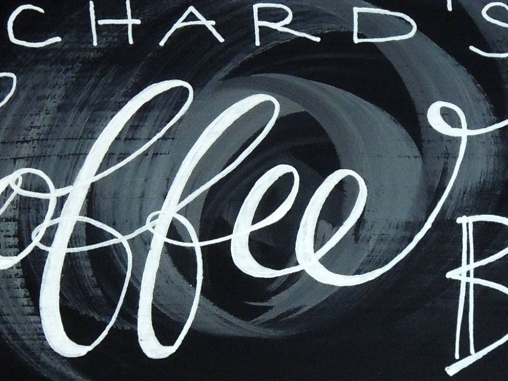 Cartel de coffee bar, letrero de café personalizado, regalo de café ...