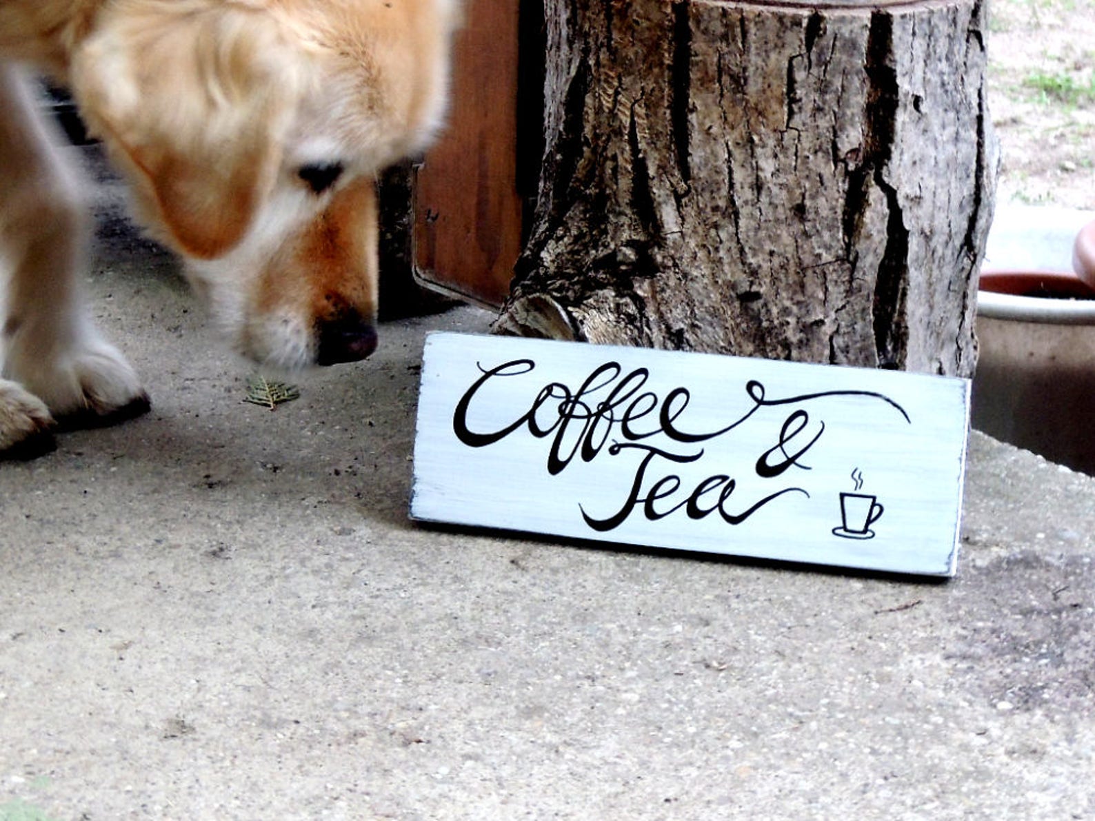 Letrero de café y té Letreros de café Letreros de té Arte - Etsy México