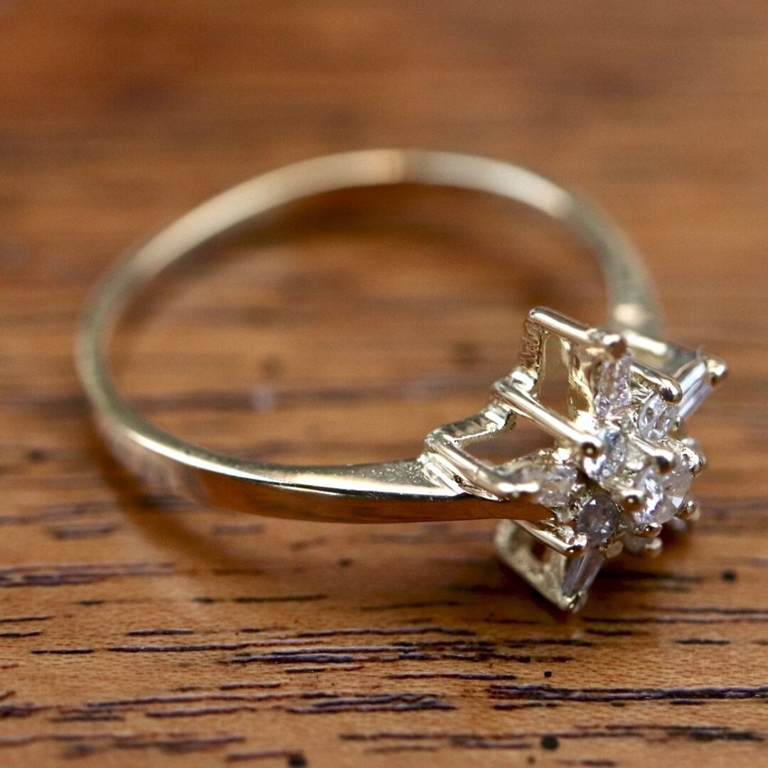 Helen of Troy 14k Gold and Diamond Ring - Etsy