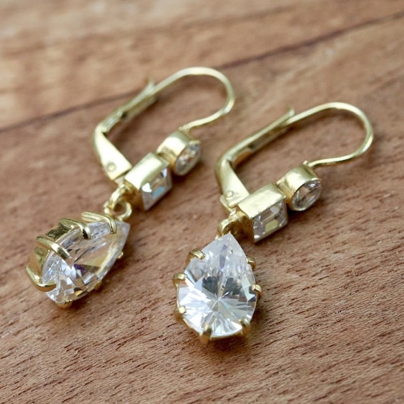 Duchess of Kent Cubic Zirconia Earrings Etsy Canada