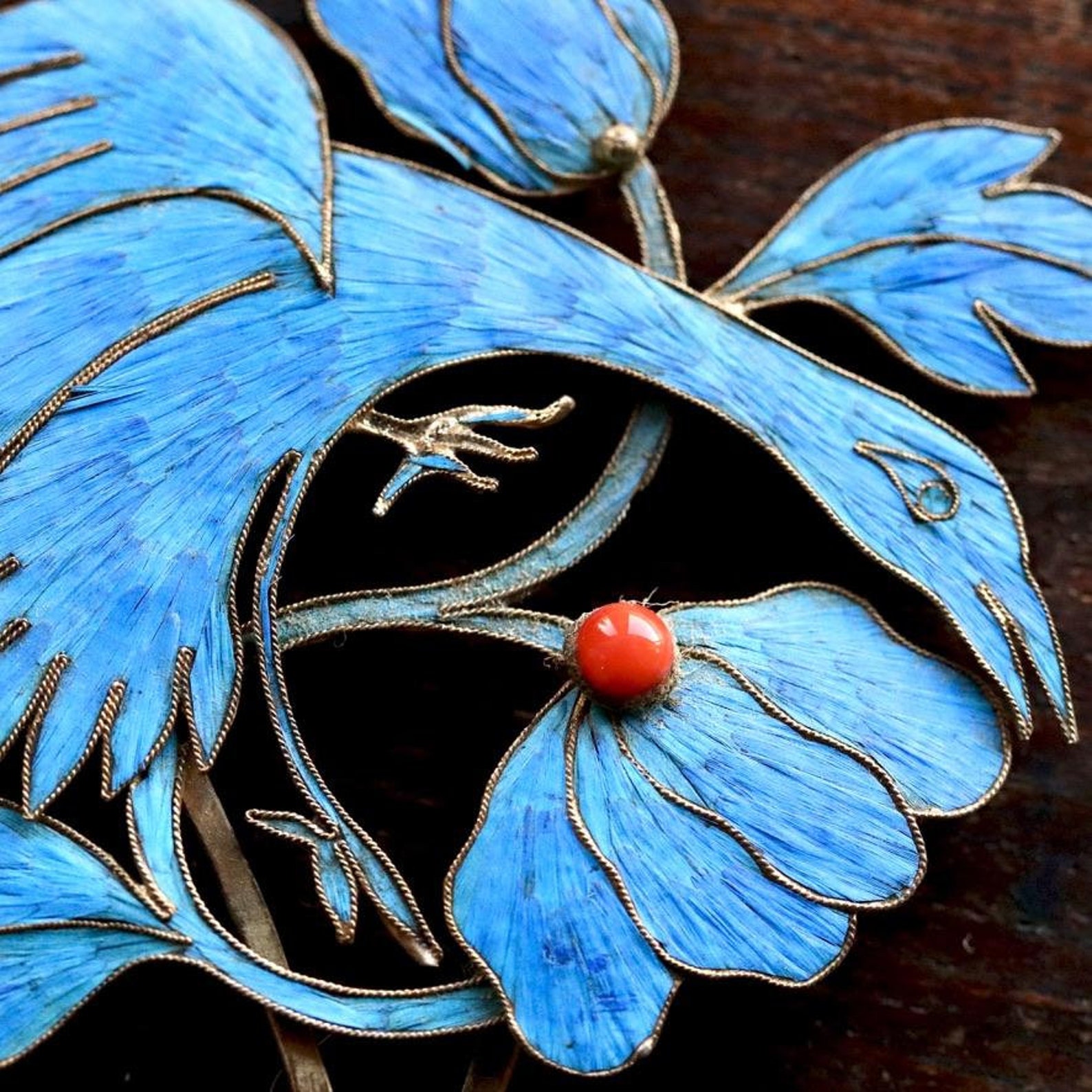 Qing Dynasty Tian-tsui Hair Pin - Large - Etsy