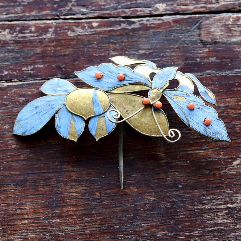 Qing Dynasty Tian-tsui Hair Pin Small - Etsy