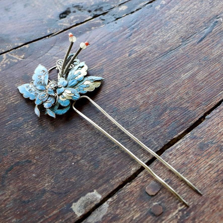 Qing Dynasty Tian-tsui Hair Pin Medium - Etsy