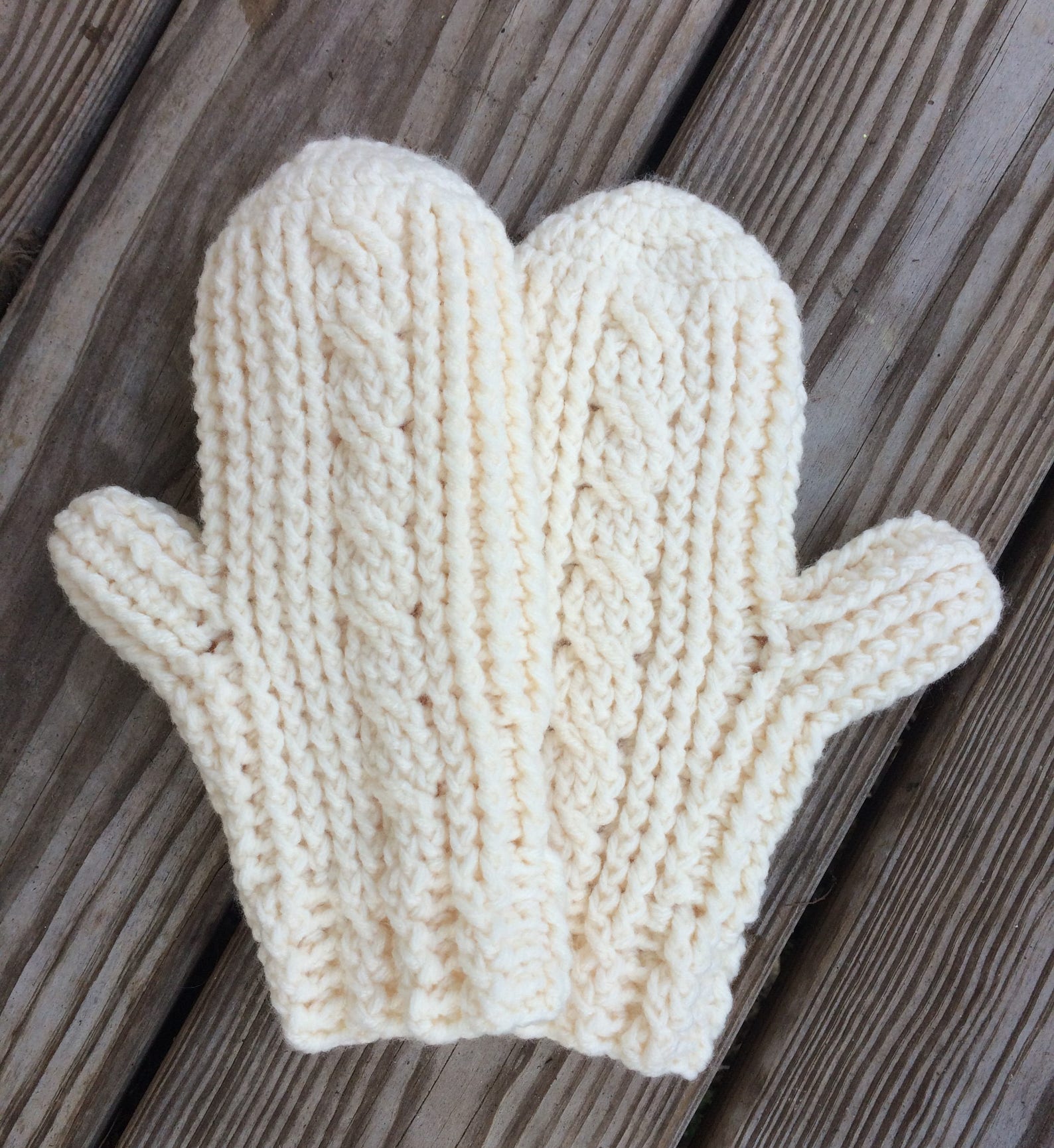 Crochet Pattern Cabled Mitten, PATTERN ONLY, Cable Winter Mitten ...