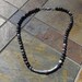 Single Strand Black Network Stone Necklace - Etsy