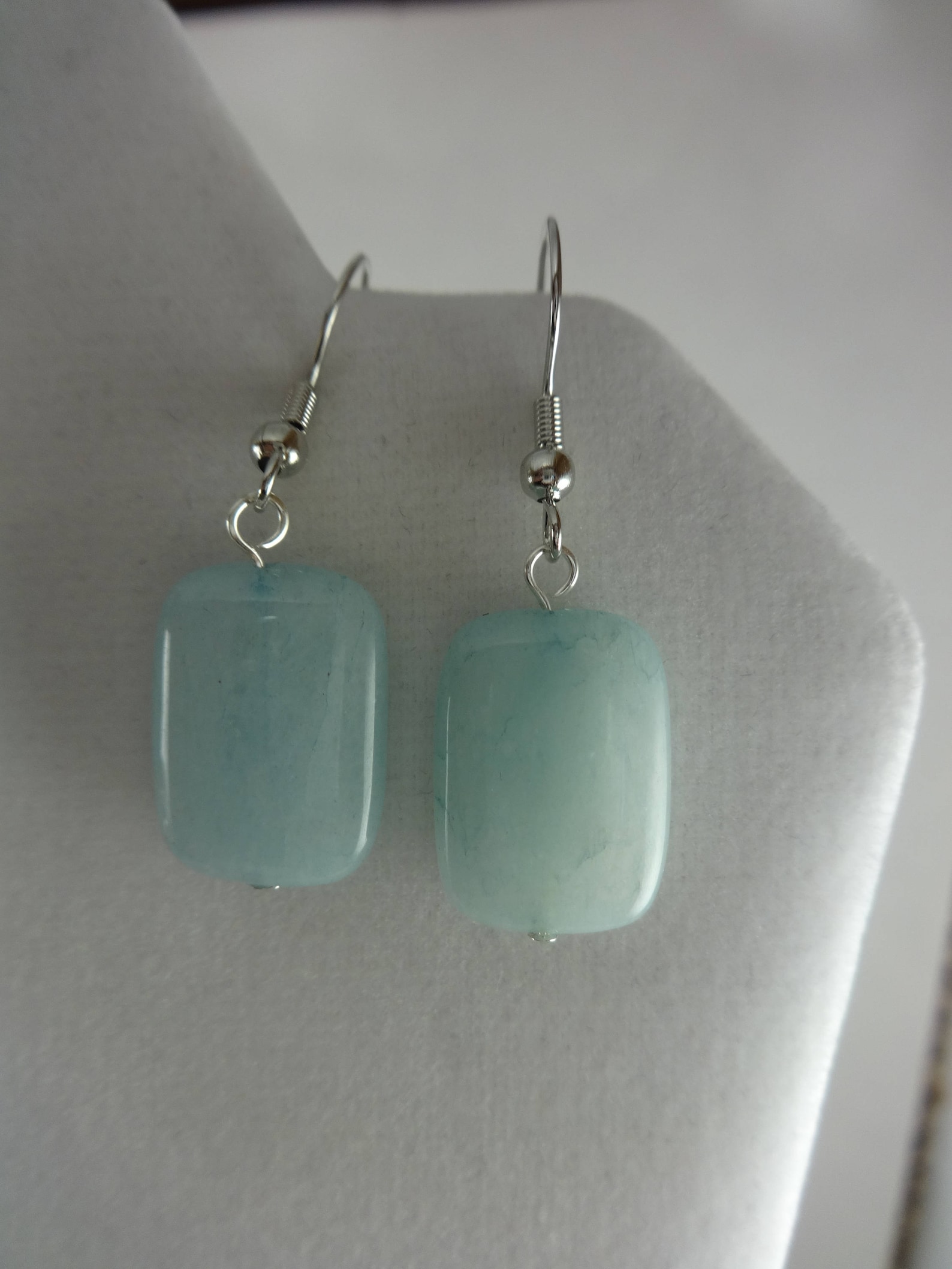 Single Strand Green Glass/freshwater Pearl Necklace and Earring Set ...
