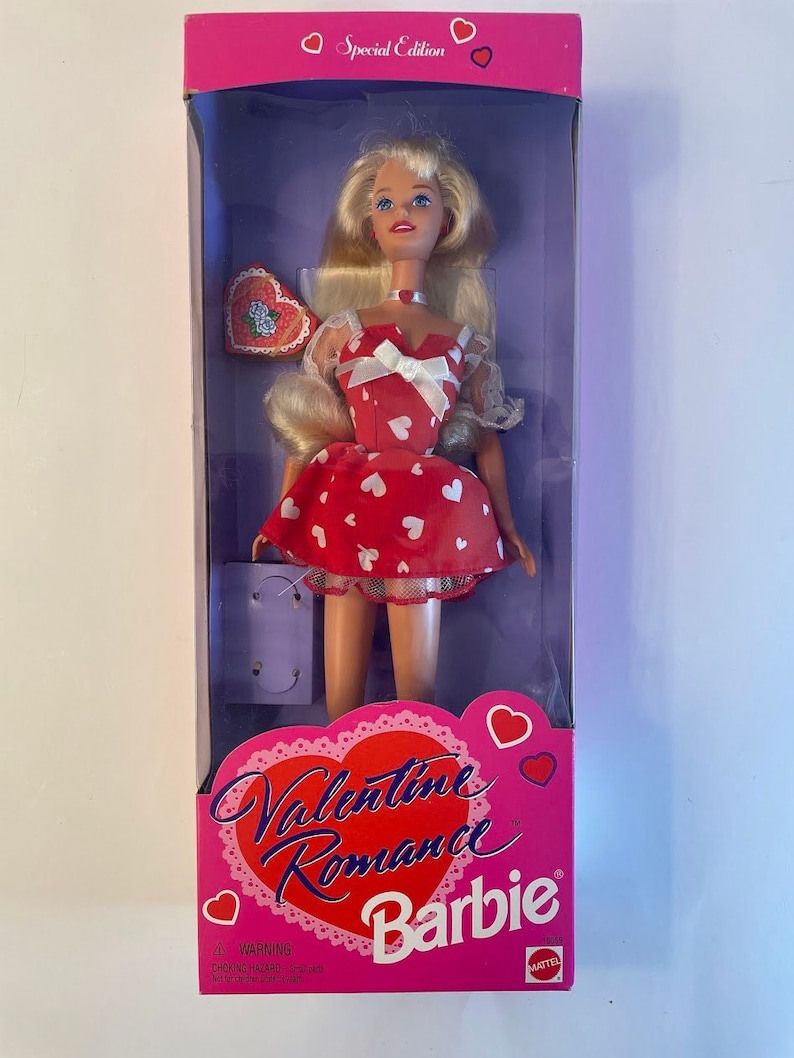 1996 Barbie Valentine Romance Barbie Special Edition 14361 Blonde ...