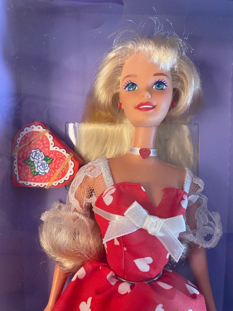 1996 Barbie Valentine Romance Barbie Special Edition 14361 Blonde ...