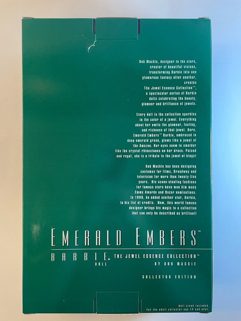 1996 Collectors Edition Emerald Embers Barbie (#15521) - the Jewel ...