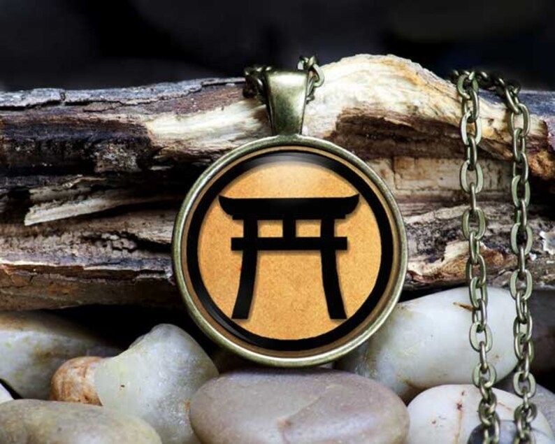 Shinto pendant Antique jewelry Japanese necklace | Etsy