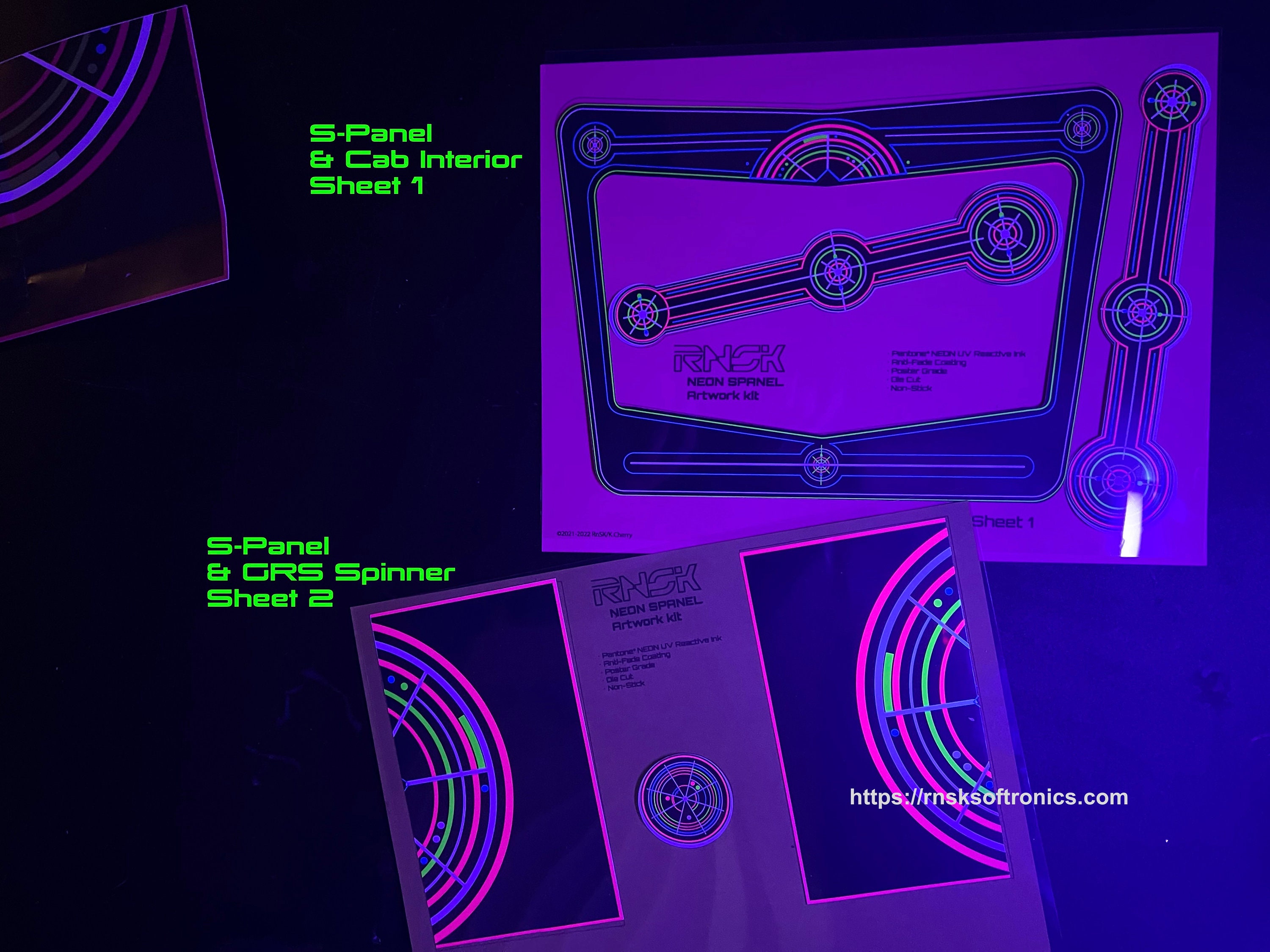 Arcade1up TRON NEON Art Kit - Etsy