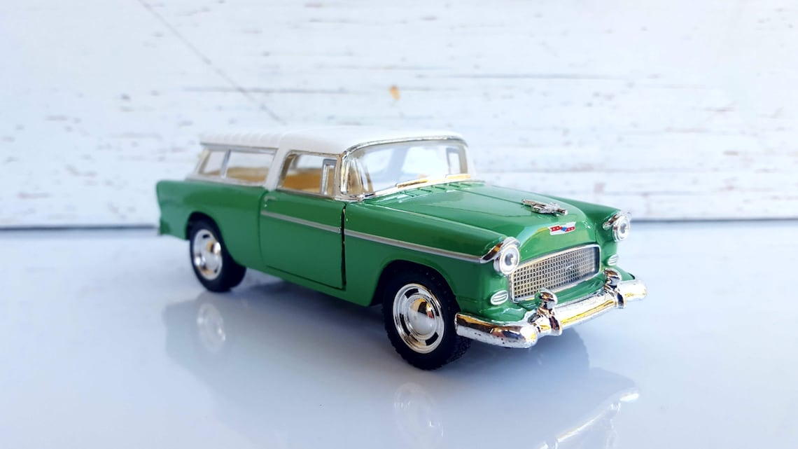 1955 CHEVROLET CHEVY NOMAD metal toy car model. Lovely | Etsy