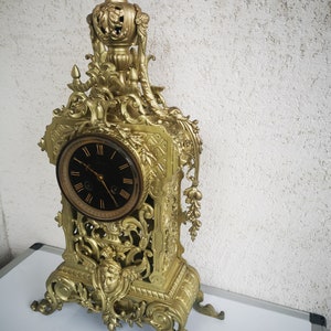 Antique BRONZE French Pendulum Clock Early 19th Century,mechanical 10 ...