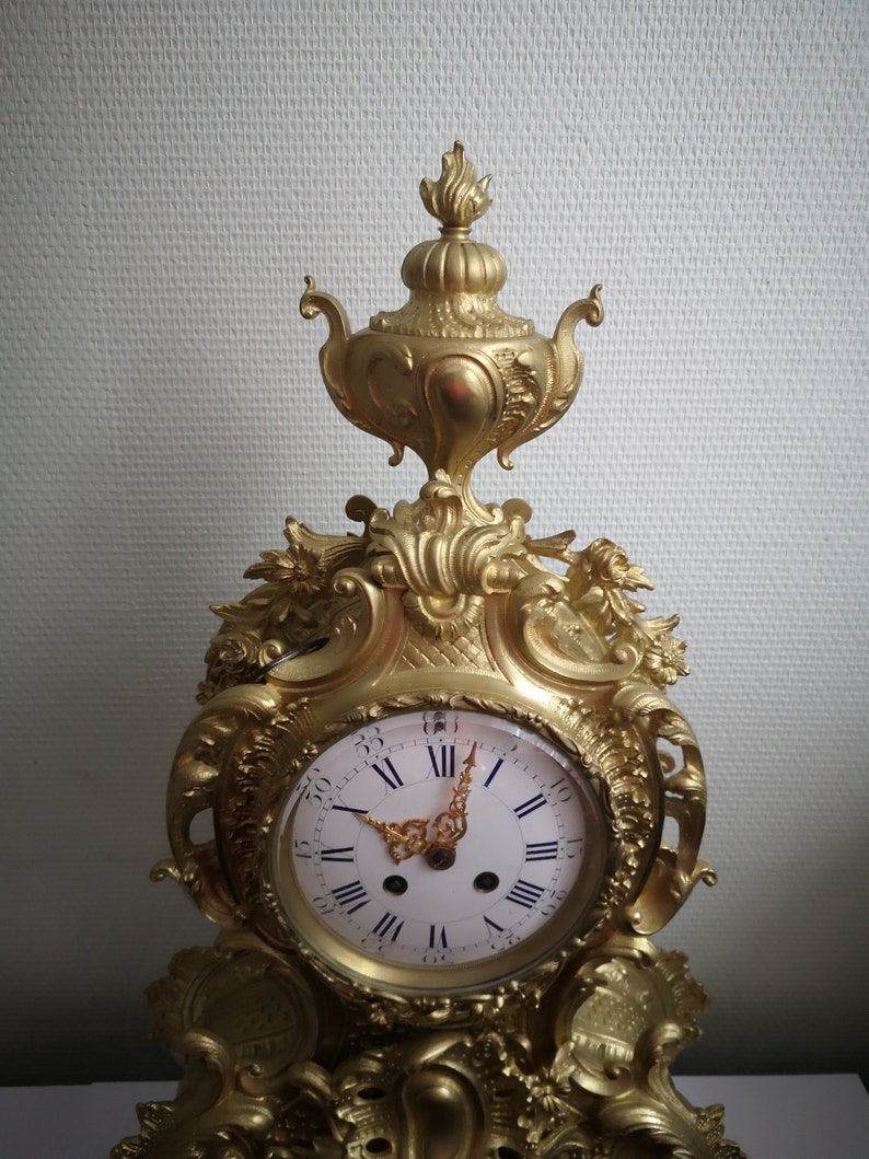 Antique BRONZE French Pendulum Clock - Early 19th Century,mechanical ...