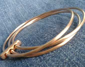 Triple Bangle - Etsy