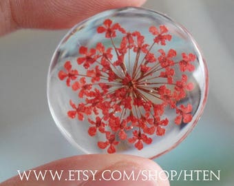 Real flower in resin | Etsy