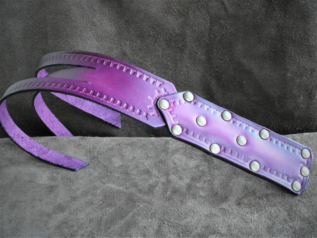 Leather Tawse Spanking Strap Correctional Paddle Prison Strap